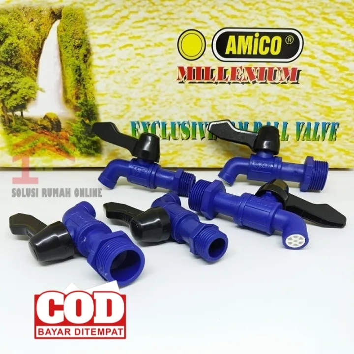 Kran Air Plastik Amico 3/4 / Keran Tembok PVC Amico 3/4" inch | Lazada ...
