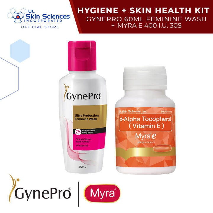 Hygiene + Skin Health Kit (Gynepro Ultra Protection Feminine Wash 60ml ...