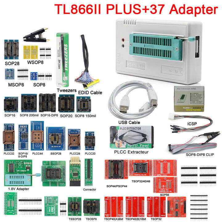 Upmely Original V11.2 TL866II Plus Universal Minipro USB Programmer TL866 Nand Flash AVR PIC ...
