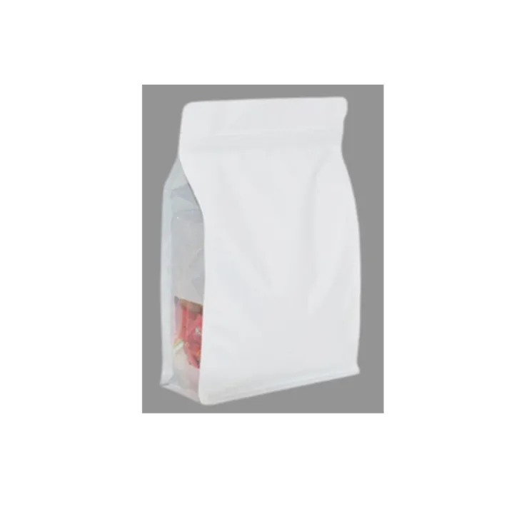 Flat bottom Pouch 14x24+3cm (Resealable Zip-lock bag with Side Windows ...