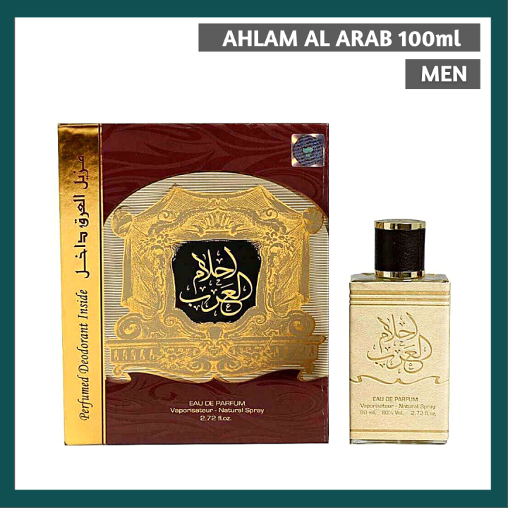 **New Arrival** ARAB PERFUME AHLAM AL ARAB 100ml FOR MEN MINYAK WANGI ARAB | Lazada