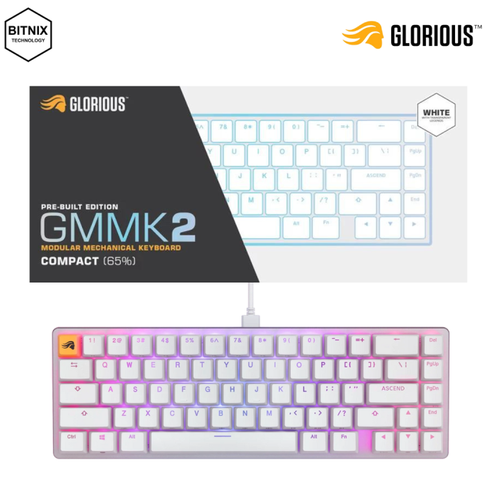 GLORIOUS GMMK 2 Compact 65% Pre Built Mechanical Keyboard | Lazada