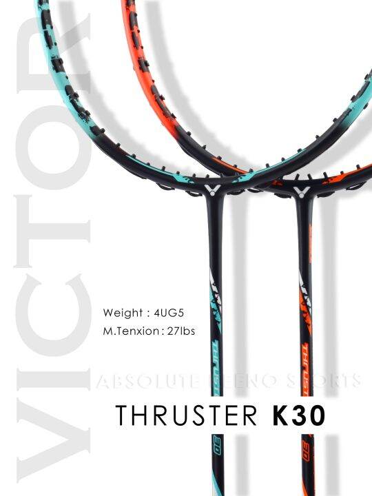VICTOR Thruster K30 Badminton Racket | Lazada