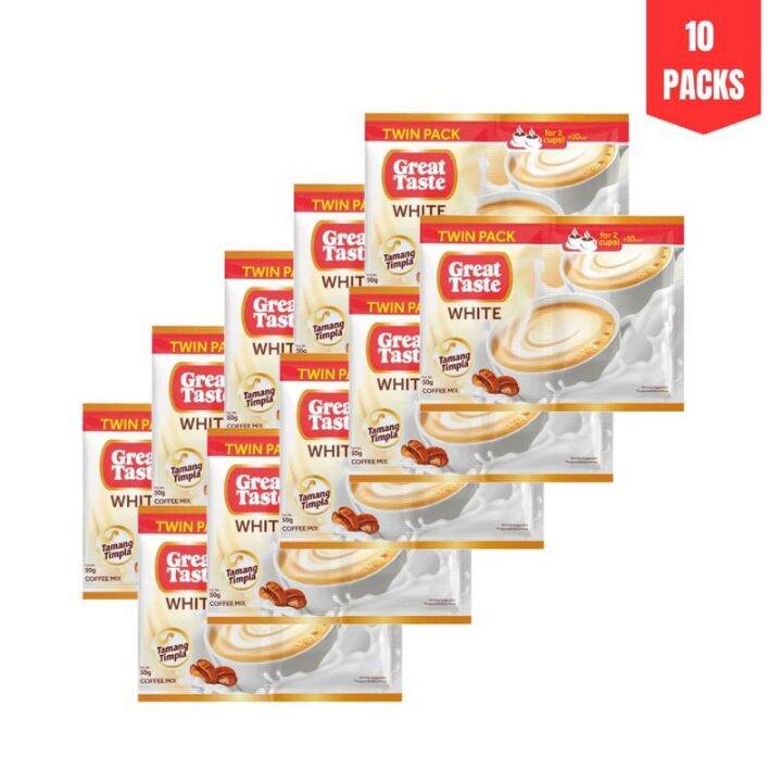 Great Taste White Coffee I CHOCO I ORIGINAL 10 TWIN PACKS | Lazada PH