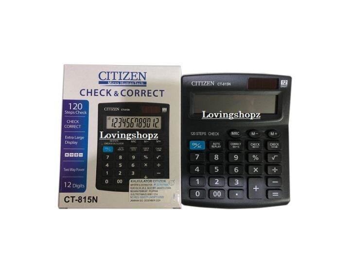 Kalkulator Citizen Check & Correct CT-815N | Lazada Indonesia