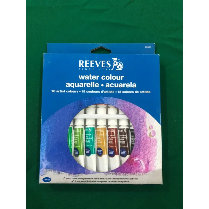 REEVES Water Colour 18 artist colours | Lazada PH