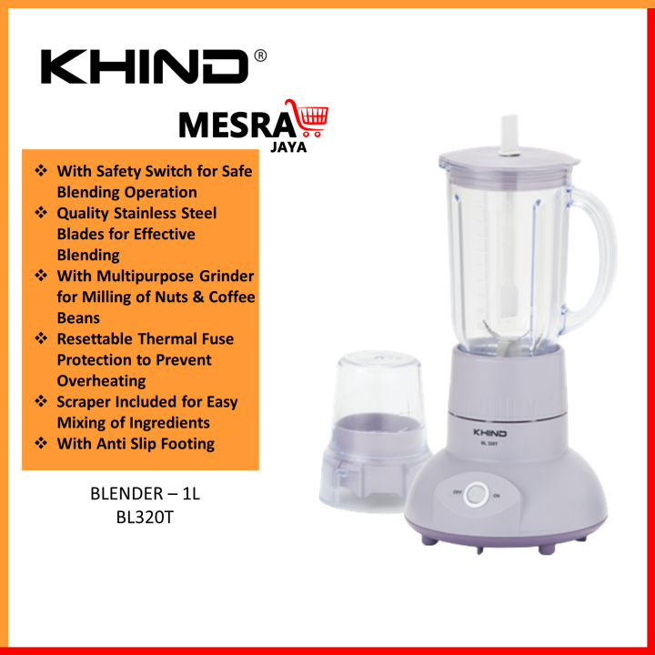 Khind Blender 1L - BL320T | Lazada