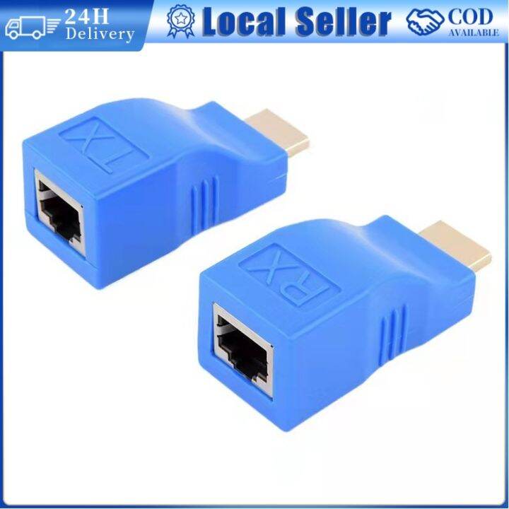 Support 30M 1080P HDMI to RJ45 Cable Converter Splitter Repeater HDMI ...