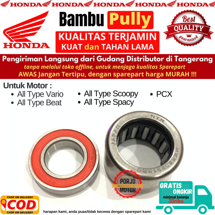 Bearing Laher Bambu Pully Pulley Beat Vario Spacy Honda / 91109-KVB-901 ...
