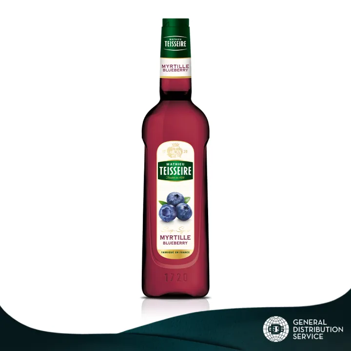 Mathieu Teisseire Blueberry Syrup 700 ml | ไซรัป แมททิวเตสแซร์ กลิ่นบลู ...