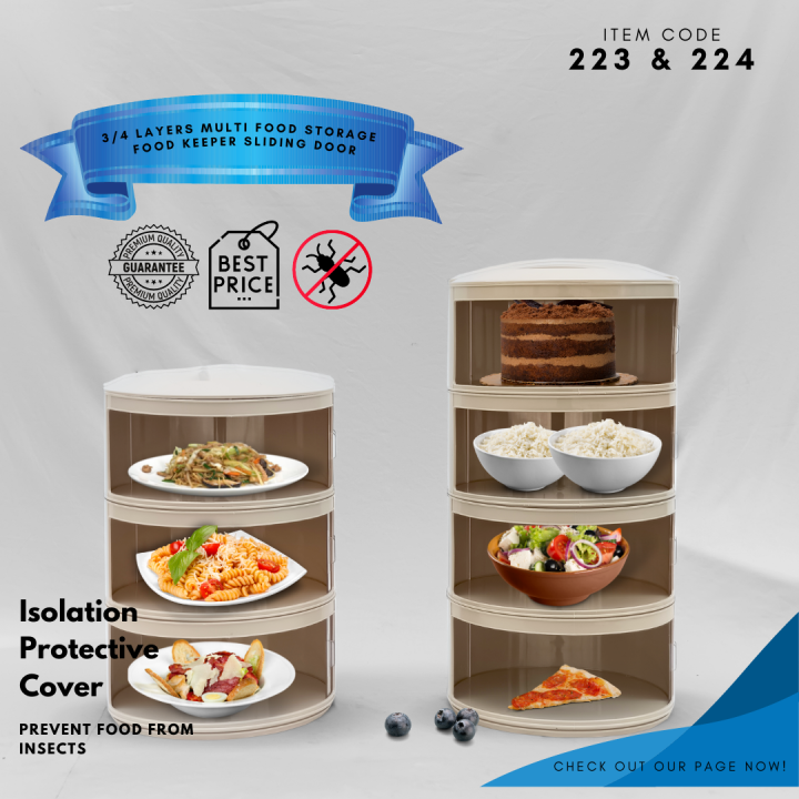 3 LAYER 4 LAYER Multipurpose Clean Club Food Organizer/ Food Storage ...