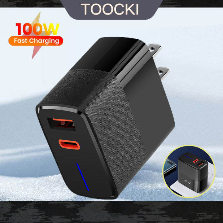 Toocki 100W USB Charger PD Quick Charge 5.0 USB Type C Charger Fast ...