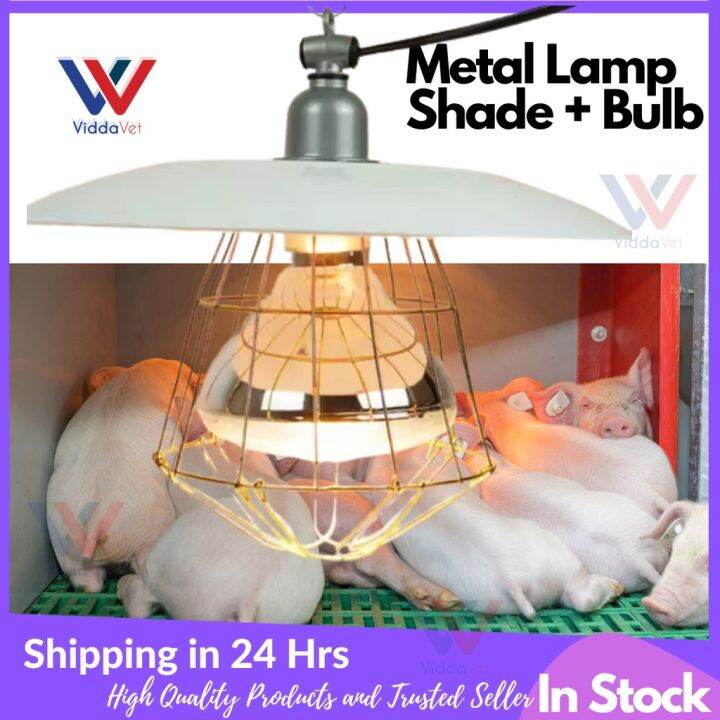 Livestock piggery pets housing poultry Metal Heat Lamp Shade with Net ...
