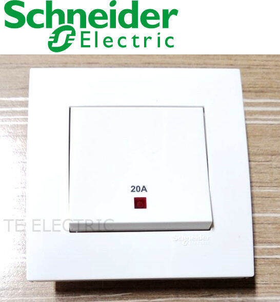 VIVACE 20A WATER HEATER SWITCH WITH NEON KB31D20NE_WE 20A 250V 1 GANG ...