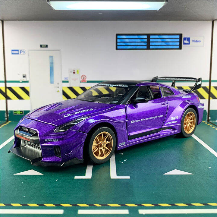 Mô hình xe Nissan GTR R35 CSR2 tỉ lệ 1:24 Sheng Run | Lazada.vn