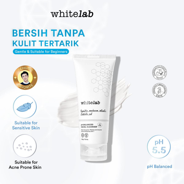 Whitelab pH-Balanced Facial Cleanser 100ml - Sabun Cuci Muka pH ...