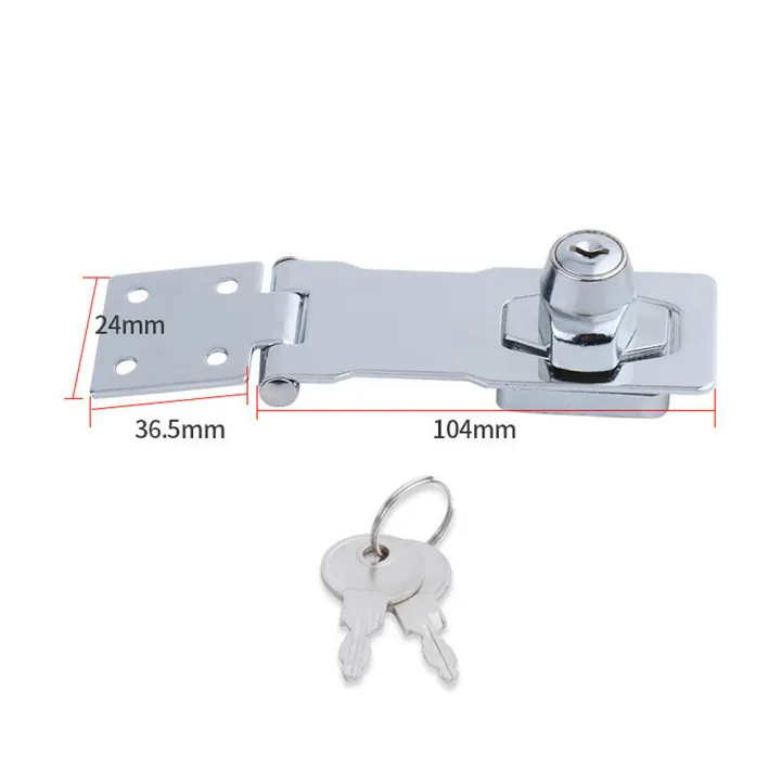 Heavy Duty Locking Hasp And Staple With Keys Padlock Cupboard Shed Garage Lock | Lazada PH