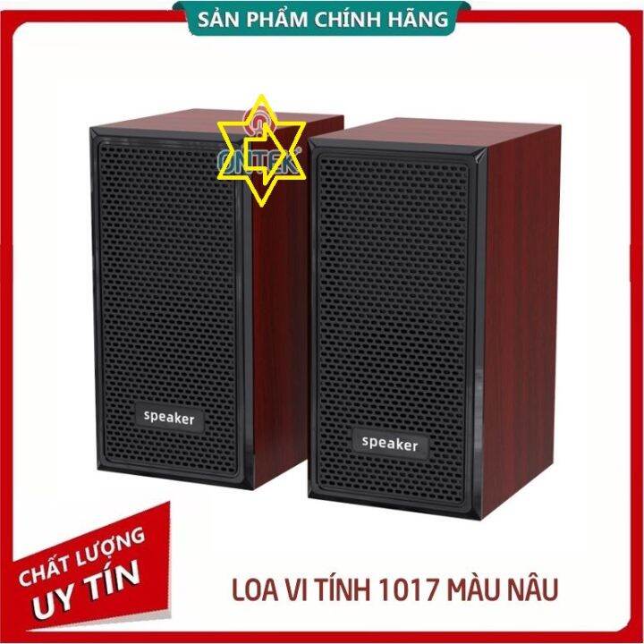 Loa Vi Tính 2.0 LeerFei E-1017 Vỏ Gỗ cắm nguồn cổng USB máy tính ...