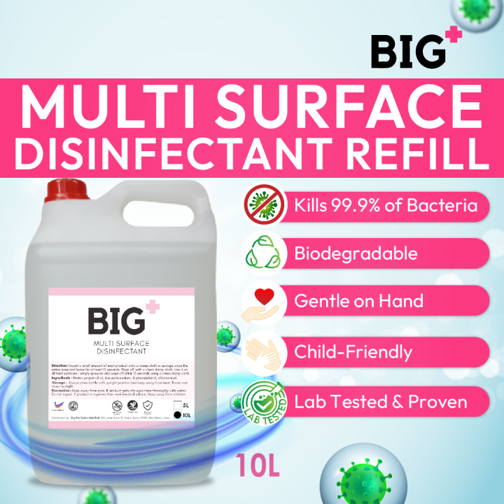 BIG+ Multi Surface Disinfectant Spray Refill 10L Multi Purpose ...