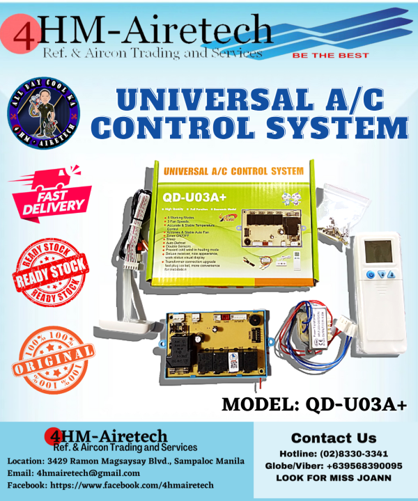 4HM Universal AC Board for Non inverter (QD-U03A+) | Lazada PH