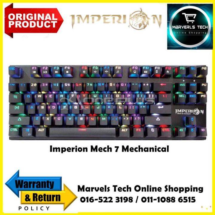 Genuine - Imperion MECH 7 Mechanical Keyboard Kailh LH Blue Switch 50 ...