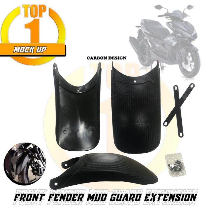 1 Pc Yamaha Aerox v1 v2 Front Fender Extension Mud Guard Extension ...