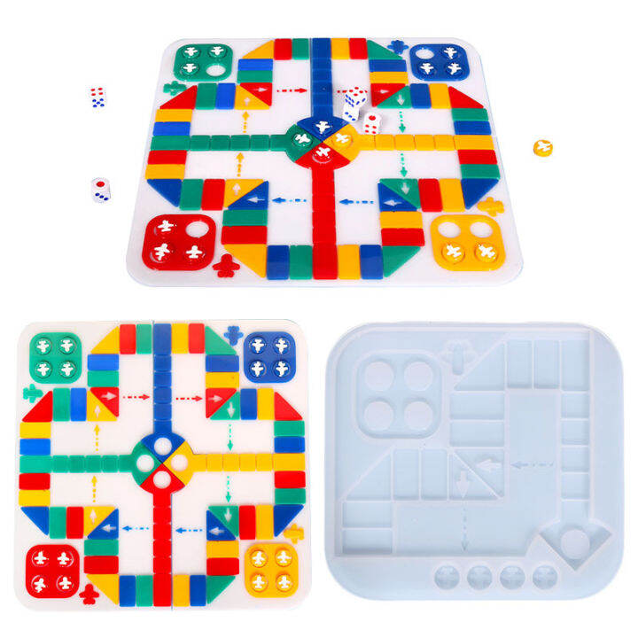Craft Kids Gifts Chess Die Flying Chess Piece Epoxy Casting Mould Game ...