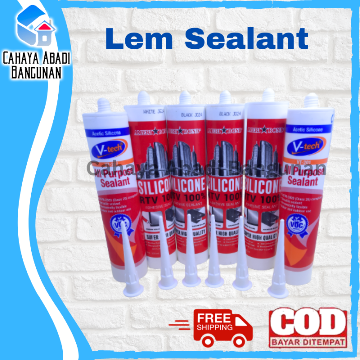 LEM SEALANT SILICONE HANDSOME/ LEM KACA/ LEM AKUARIUM /LEM BOTOL 300ML ...