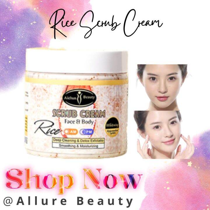 Aichun Whitening Rice Mild Exfoliating Gel Deep Clean Moisturizing ...