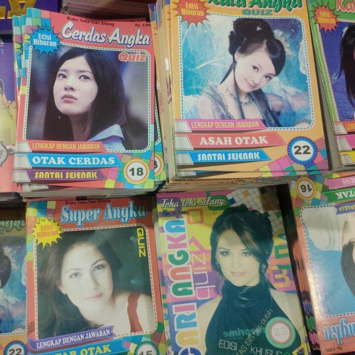 ( 10 pcs ) Buku teka teki silang / Buku TTS angka dan huruf | Lazada ...