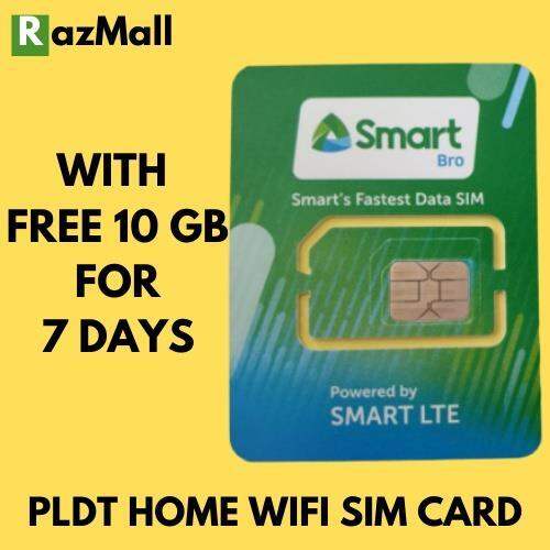 (PLDT HOME) SMART BRO PREPAID WIFI SIM with free 10GB load - RazMall ...