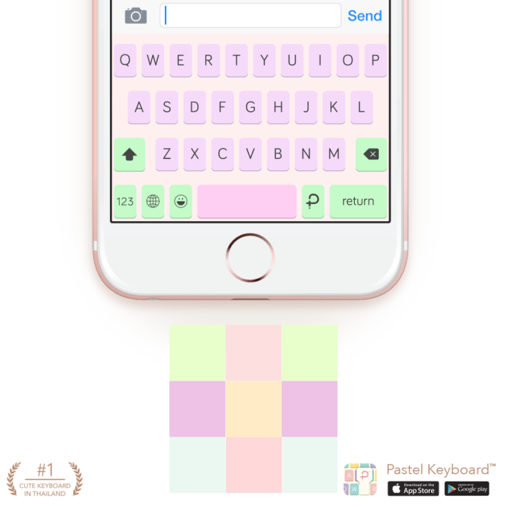 Colorful Day Keyboard Theme⎮(E-Voucher) for Pastel Keyboard App ...