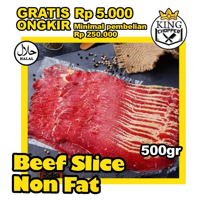 DAGING SLICE LESS FAT SAPI TERIYAKI HALAL FROZEN FRESH SEGAR BEKU ...