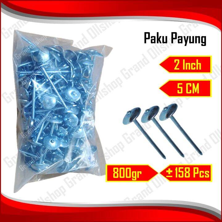 Paku Seng Asbes Payung Polos 5 Cm 2 Inch Atap Spandek Harga 1 Pack ...