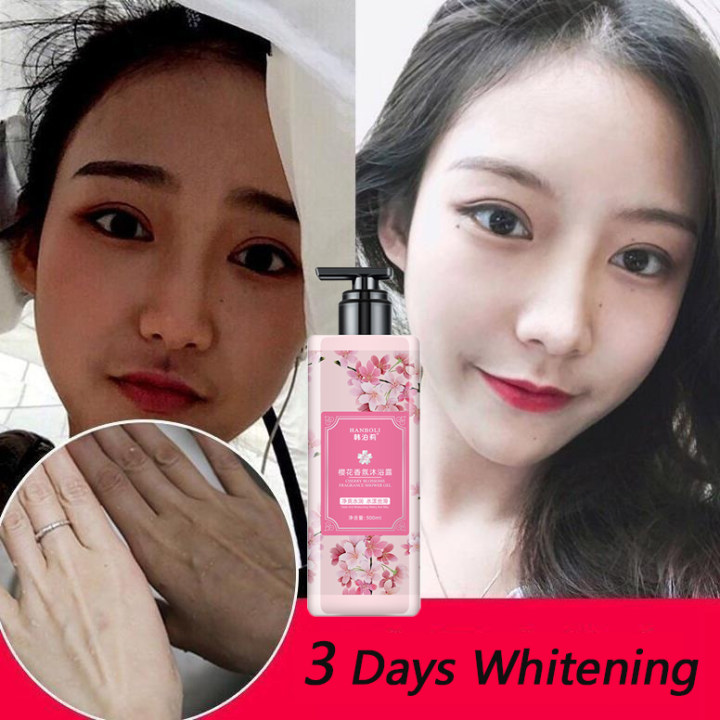 Original Japanese Cherry Blossom Perfume Whitening Shower Gel Permanent Whitening Brightening ...