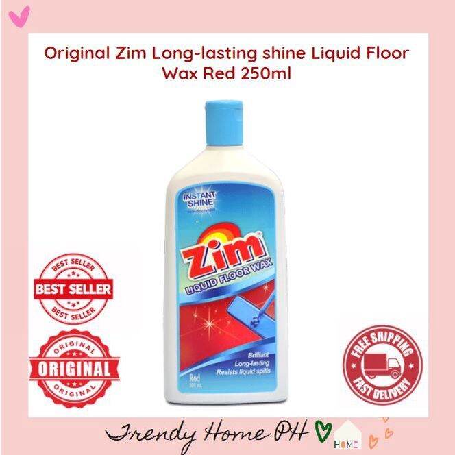 Original Zim Long-lasting shine Liquid Floor Wax Red 250ml | Lazada PH