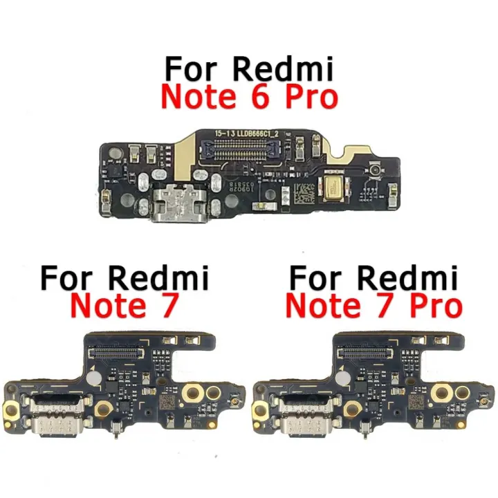 Original Charge Board For Xiaomi Redmi Note 7 6 Pro Charging Port Plate ...