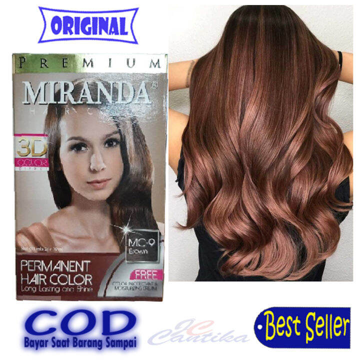 Semir Rambut Permanen Original Miranda Hair Color MC-9 Brown Pewarna ...