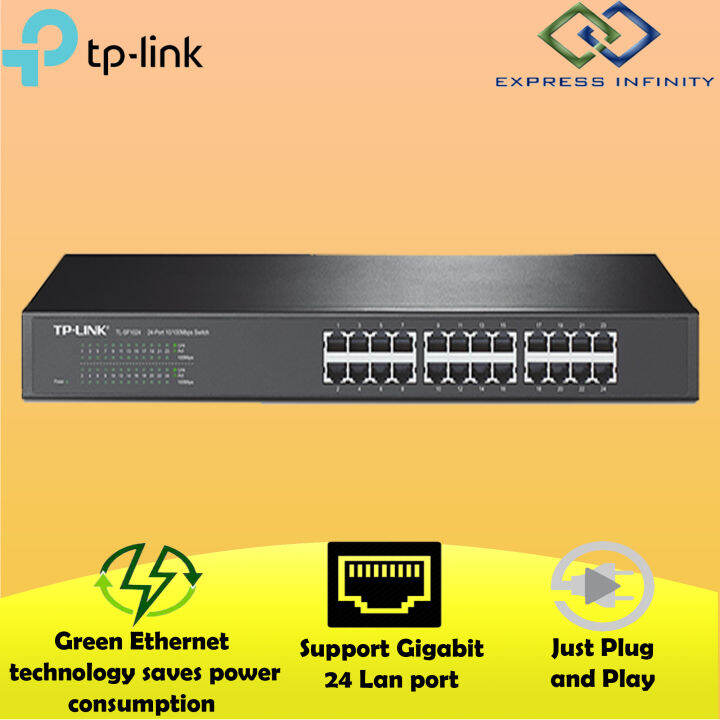 TP-Link tplink TL-SF1024 24-Port 10/100Mbps Rackmount Switch | Lazada
