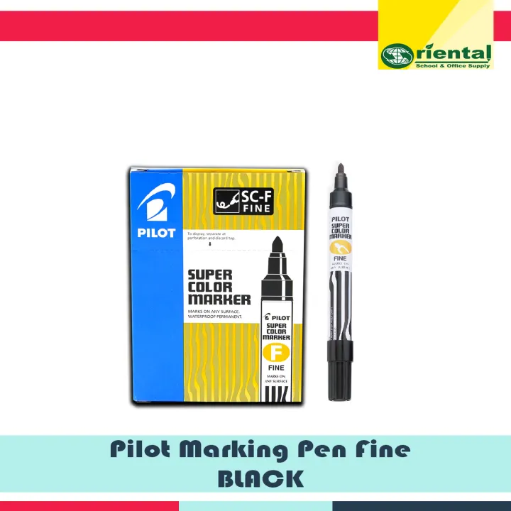 Fine Pilot Permanent Marker - Pilot Super Color Marker - Water-proof ...
