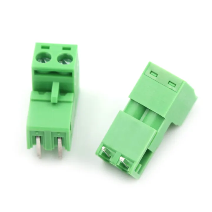 Veli shy TO 20pcs 5.08mm Pitch 2Pin Plug-in Screw PCB Terminal Block ...