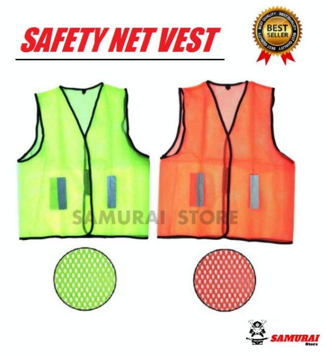 Safety Vest Baju Keselamatan With Netting Mesh Fabric PPE Construstion ...