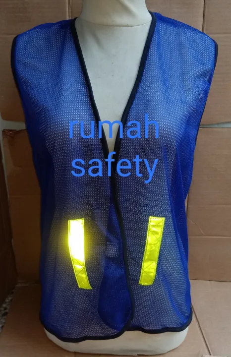 Rompi Jaring Biru / Safety Vest Jaring Biru / Rompi Jaring / Safety ...