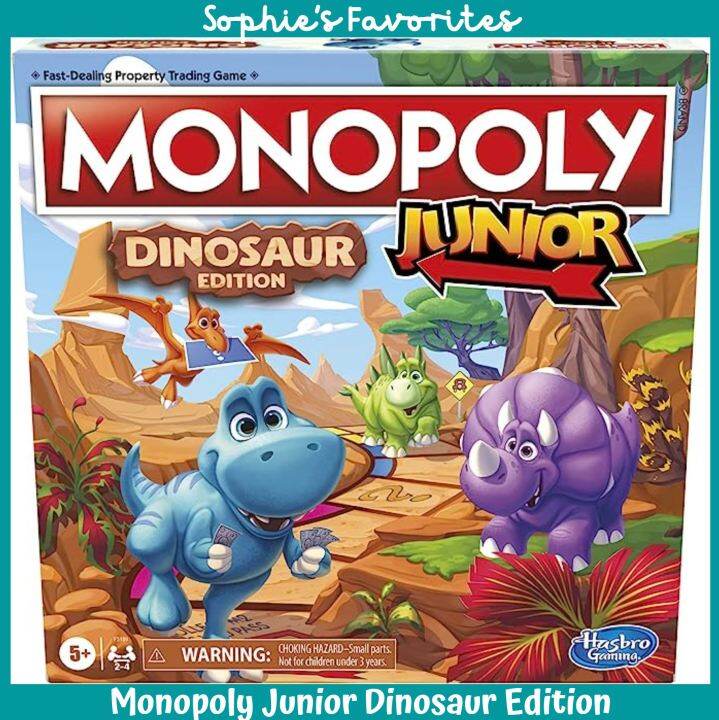 Monopoly Junior Dinosaur Edition Board Game | Lazada PH