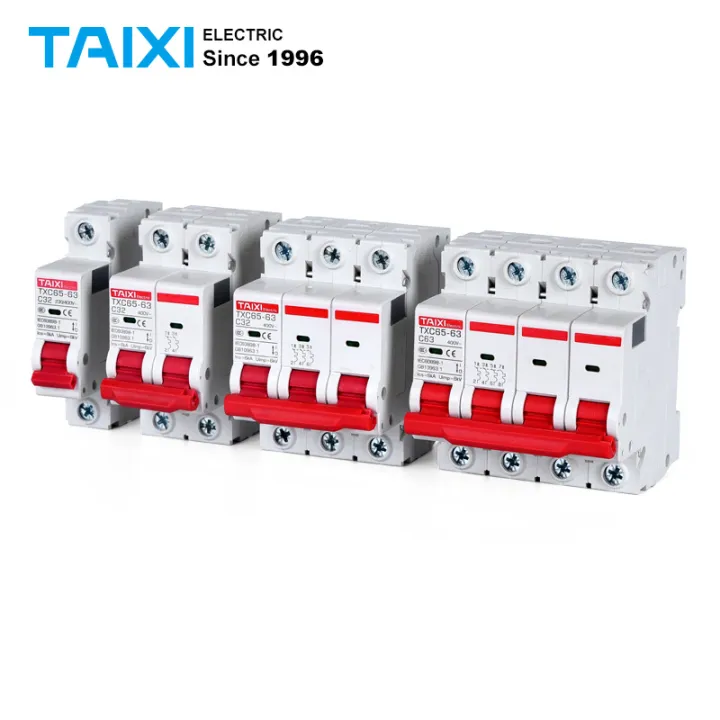 6KA MCB C65N-63 Miniature Circuit Breakers with Indication 1P 2Pole 3P ...