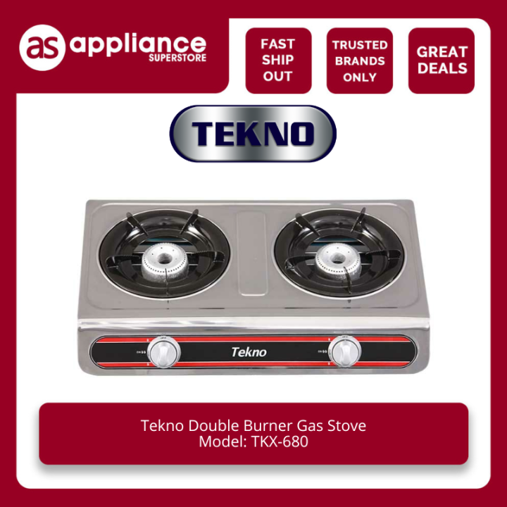Tekno Double Burner Gas Stove TKX-680 | Lazada PH