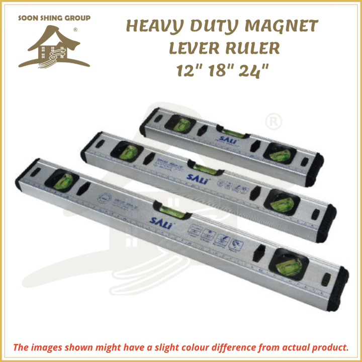 HEAVY DUTY MAGNET LEVER RULER - 12INCH / 18INCH / 24INCH | Lazada