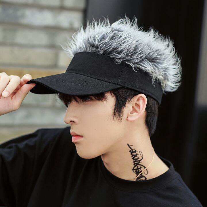 ♥ Ship from Manila 【1#2#】♥6 Colors Men Baseball Cap Wig Adjustable Hip ...