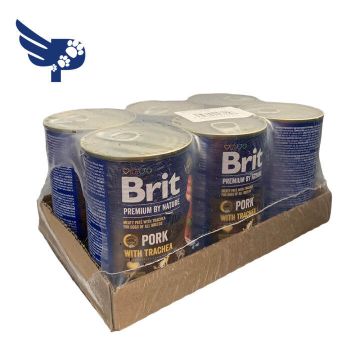 Brit Premium by Nature 400g x 6 - Pork with Trachea Flavor - sold per ...