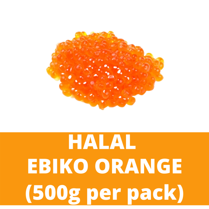 Ebiko Orange (500g) 鱼籽/ 鱼子酱 Sung Tao Frozen Seafood Shrimp Roe Telur ...